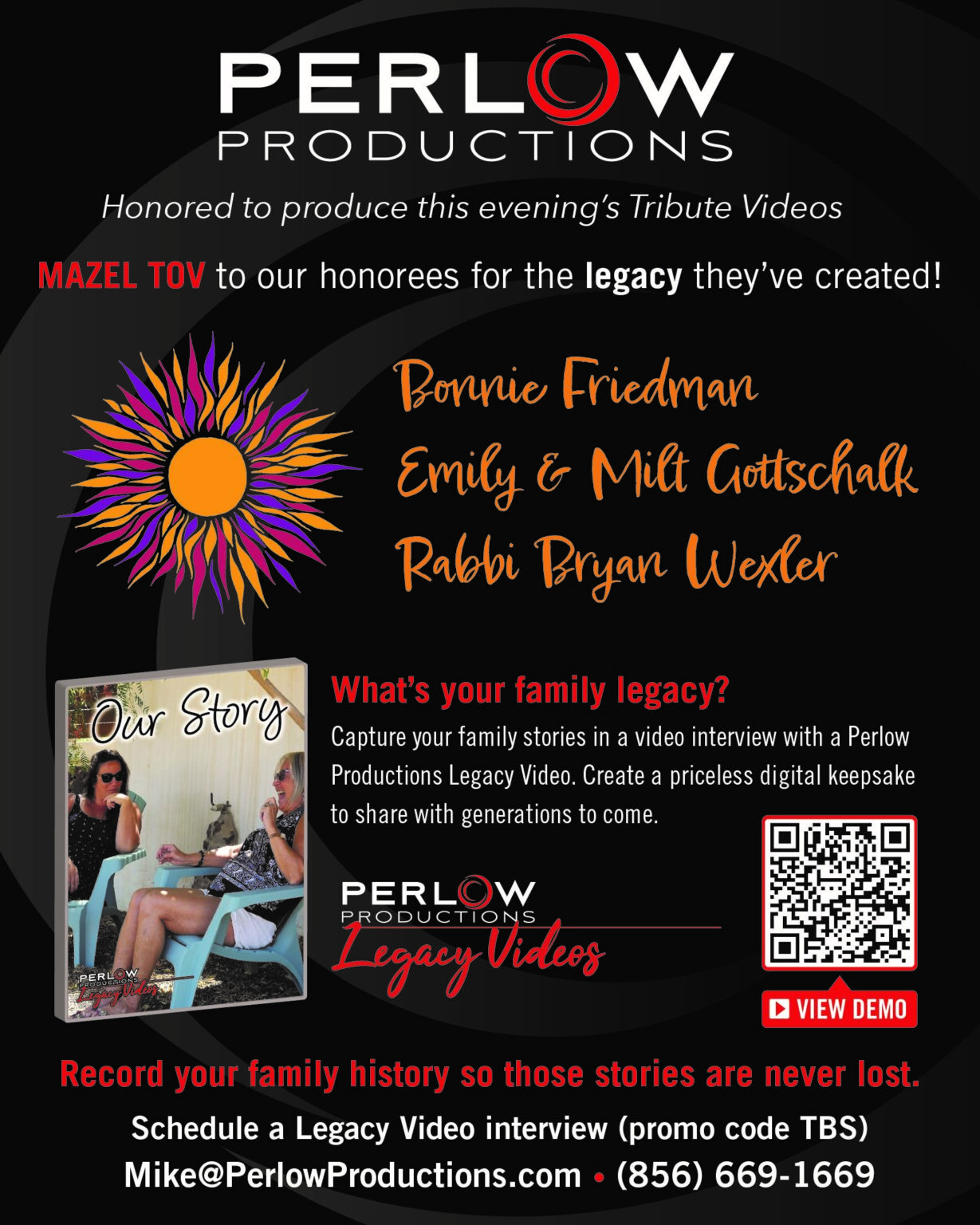 Temple Beth Sholom Tribute Video: Emily & Milt Gottschalk - Perlow ...